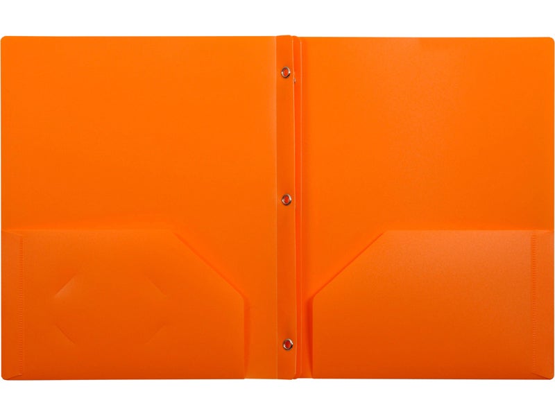 Duo-tang with prong folder (Orange) | Kendale Lakes Elementary, PAT